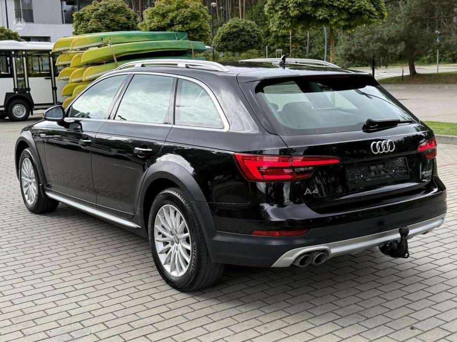 Black Audi A4 Allroad 2016 in Prienai, with an engine capacity of 1.97 L and mileage of 213 thousand km for 12850 €, photo 17 on AUTOMOTO.COM.LV