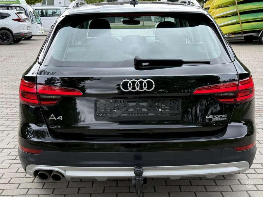 Black Audi A4 Allroad 2016 in Prienai, with an engine capacity of 1.97 L and mileage of 213 thousand km for 12850 €, photo 18 on AUTOMOTO.COM.LV