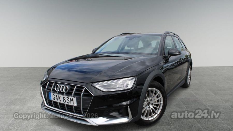 Black Audi A4 Allroad 2023 in Parnu, with an engine capacity of 2.00 L and mileage of 55 thousand km for 32999 €, photo 1 on AUTOMOTO.COM.LV