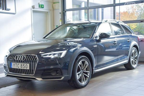 Blue Audi A4 Allroad 2018 in Kaunas, with an engine capacity of 0.00 L and mileage of 47 thousand km for 32255 €, photo 3 on AUTOMOTO.COM.LV