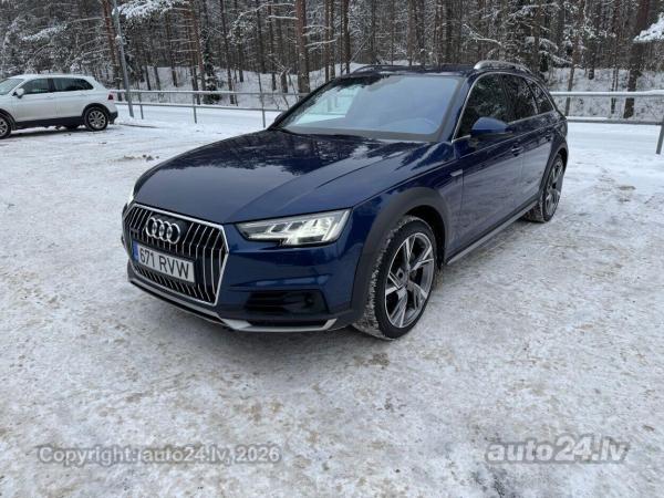 Blue Audi A4 Allroad 2017 in Tallinn, with an engine capacity of 3.00 L and mileage of 172 thousand km for 17900 €, photo 1 on AUTOMOTO.COM.LV