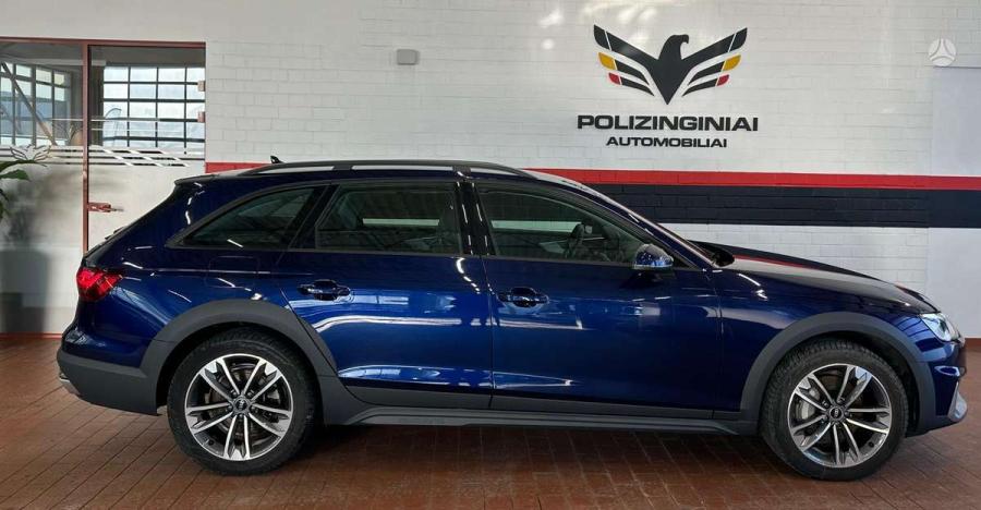 Zils Audi A4 Allroad 2021 Marijampole, ar dzinēja tilpumu 1.97 L un nobraukumu 82 tūkst. km par 25500 €, foto 5 vietnē AUTOMOTO.COM.LV
