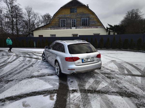 Pelēks Audi A4 Allroad 2011 Viļņa, ar dzinēja tilpumu 2.97 L un nobraukumu 298 tūkst. km par 8000 €, foto 4 vietnē AUTOMOTO.COM.LV