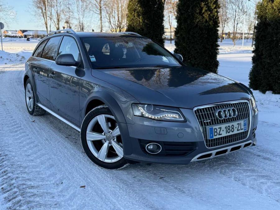 Grey Audi A4 Allroad 2012 in Vilnius, with an engine capacity of 1.97 L and mileage of 240 thousand km for 7800 €, photo 3 on AUTOMOTO.COM.LV