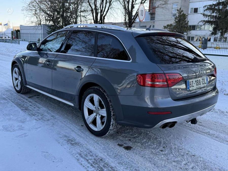 Grey Audi A4 Allroad 2012 in Vilnius, with an engine capacity of 1.97 L and mileage of 240 thousand km for 7800 €, photo 7 on AUTOMOTO.COM.LV