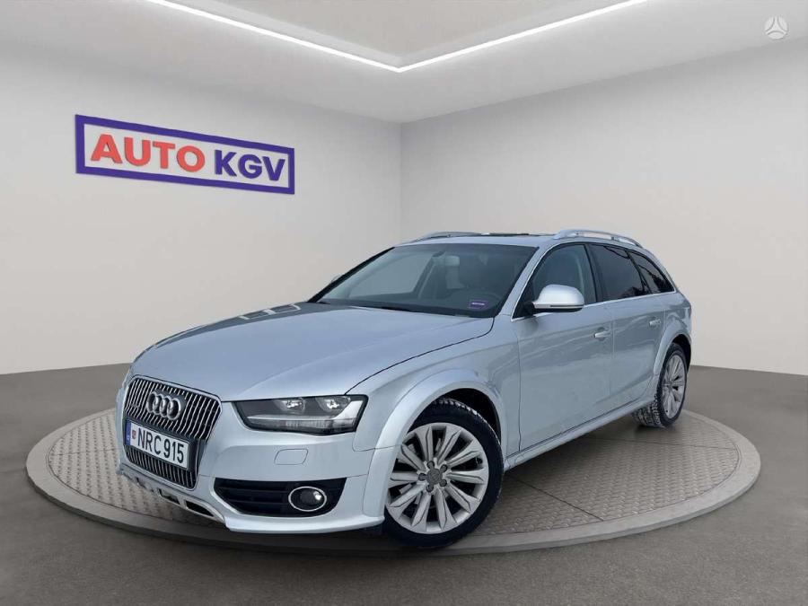 Pelēks Audi A4 Allroad 2013 Kauņa, ar dzinēja tilpumu 2.00 L un nobraukumu 209 tūkst. km par 9299 €, foto 1 vietnē AUTOMOTO.COM.LV