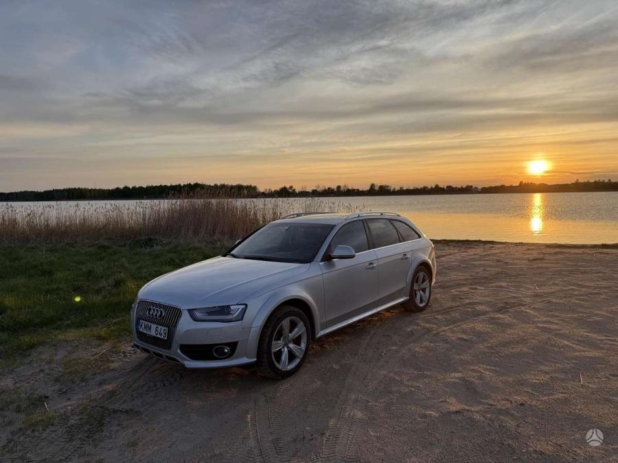 Grey Audi A4 Allroad 2013 in Trakai, with an engine capacity of 1.98 L and mileage of 132 thousand km for 6750 €, photo 1 on AUTOMOTO.COM.LV