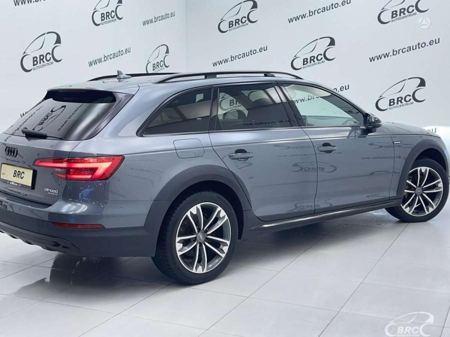 Grey Audi A4 Allroad 2017 in Vilnius, with an engine capacity of 2.97 L and mileage of 285 thousand km for 12500 €, photo 3 on AUTOMOTO.COM.LV