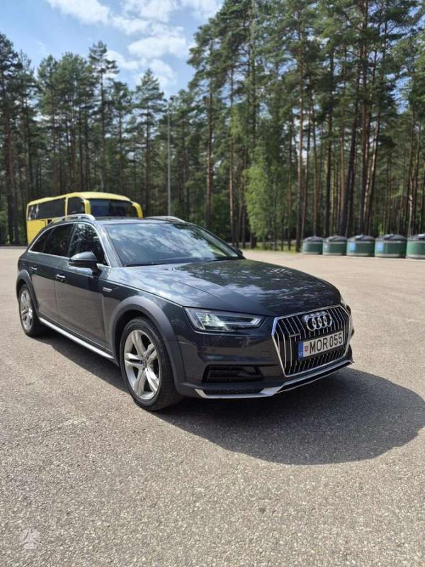 Pelēks Audi A4 Allroad 2017 Druskininkai, ar dzinēja tilpumu 2.00 L un nobraukumu 360 tūkst. km par 12500 €, foto 3 vietnē AUTOMOTO.COM.LV