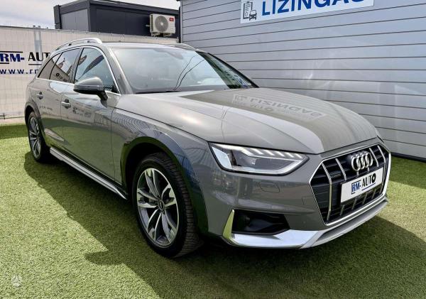 Pelēks Audi A4 Allroad 2021 Panevēža, ar dzinēja tilpumu 1.97 L un nobraukumu 172 tūkst. km par 21900 €, foto 4 vietnē AUTOMOTO.COM.LV