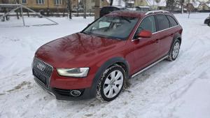 Sarkans Audi A4 Allroad 2014 Šauļi, ar dzinēja tilpumu 1.97 L un nobraukumu 282 tūkst. km par 8499 €, foto  vietnē AUTOMOTO.COM.LV
