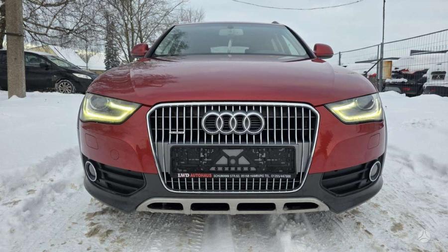 Red Audi A4 Allroad 2014 in Siauliai, with an engine capacity of 1.97 L and mileage of 282 thousand km for 8499 €, photo 8 on AUTOMOTO.COM.LV
