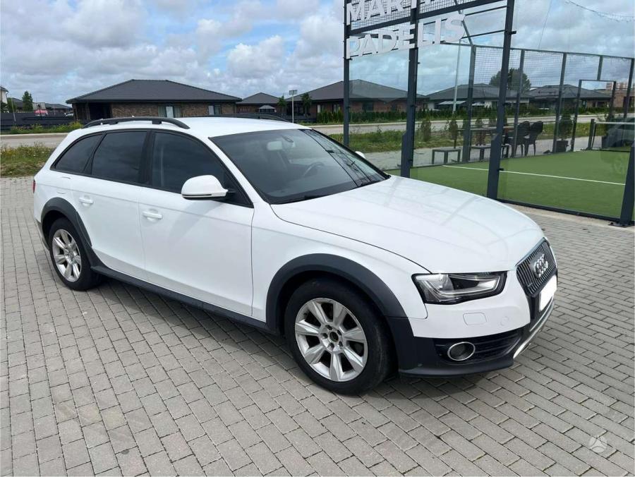 White Audi A4 Allroad 2013 in Klaipeda, with an engine capacity of 1.97 L and mileage of 291 thousand km for 6950 €, photo 3 on AUTOMOTO.COM.LV