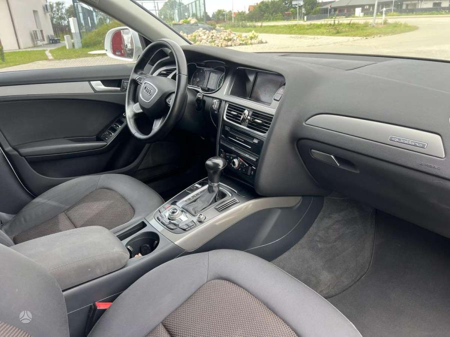White Audi A4 Allroad 2013 in Klaipeda, with an engine capacity of 1.97 L and mileage of 291 thousand km for 6950 €, photo 10 on AUTOMOTO.COM.LV