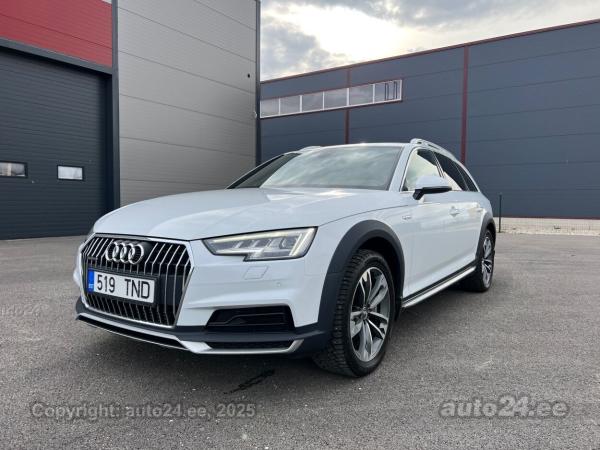 White Audi A4 Allroad 2018 in Tartu, with an engine capacity of 2.00 L and mileage of 81 thousand km for 28500 €, photo 1 on AUTOMOTO.COM.LV