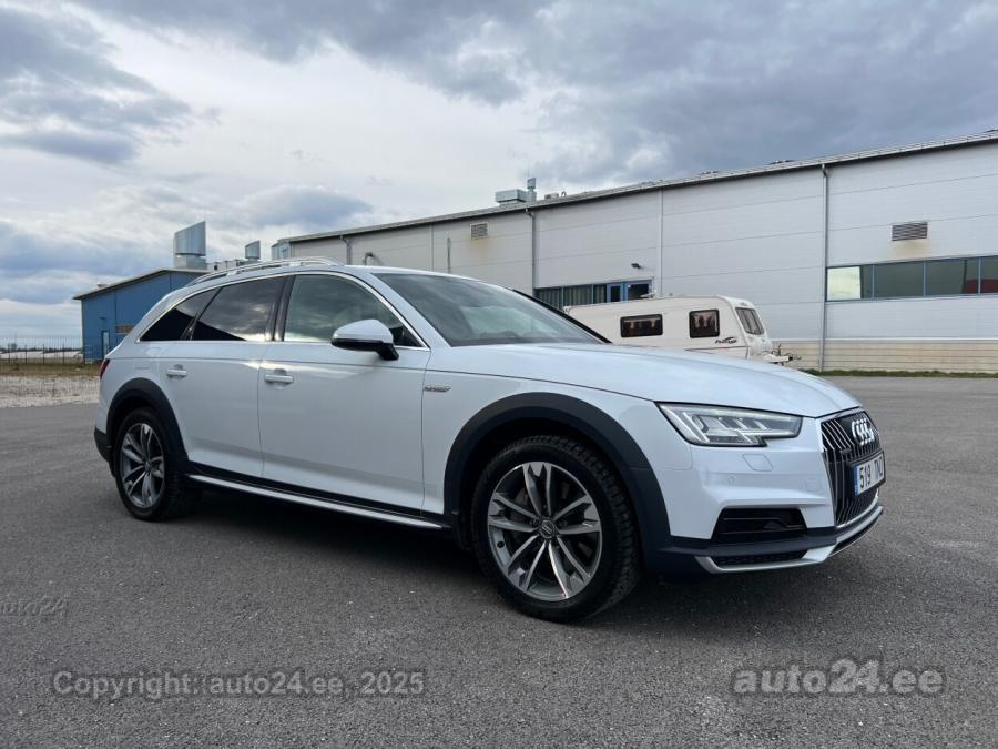 White Audi A4 Allroad 2018 in Tartu, with an engine capacity of 2.00 L and mileage of 81 thousand km for 28500 €, photo 3 on AUTOMOTO.COM.LV