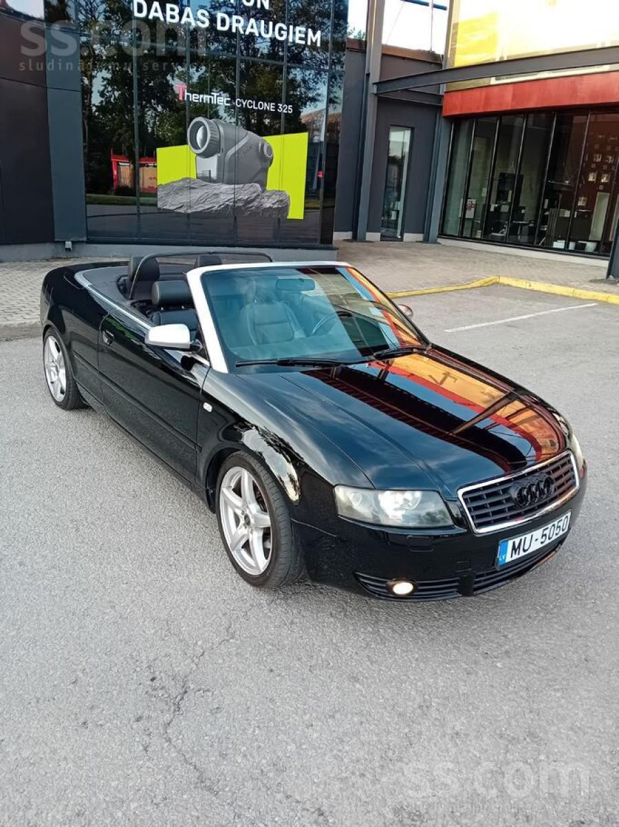 Black Audi A4 2003 in Riga, with an engine capacity of 2.50 L and mileage of 313 thousand km for 3150 €, photo 7 on AUTOMOTO.COM.LV