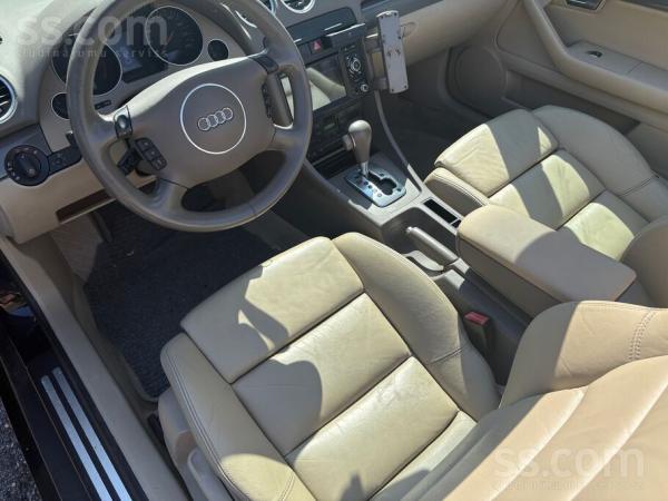Black Audi A4 2003 in Riga, with an engine capacity of 3.00 L and mileage of 0 thousand km for 3590 €, photo 5 on AUTOMOTO.COM.LV