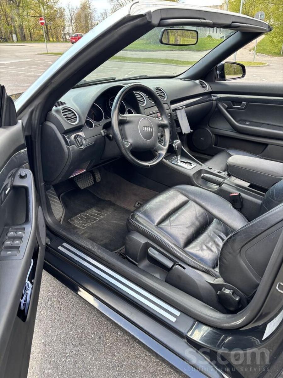 Black Audi A4 2004 in Cesis, with an engine capacity of 2.50 L and mileage of 279 thousand km for 4350 €, photo 8 on AUTOMOTO.COM.LV