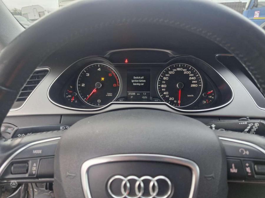 Black Audi A4 2013 in Marijampole, with an engine capacity of 2.00 L and mileage of 270 thousand km for 4700 €, photo 13 on AUTOMOTO.COM.LV