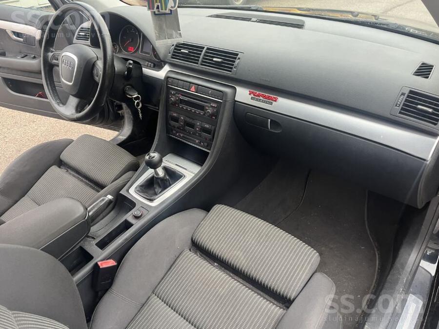 Melns Audi A4 2006 Rīga, ar dzinēja tilpumu 2.00 L un nobraukumu 0 tūkst. km par 4490 €, foto 9 vietnē AUTOMOTO.COM.LV