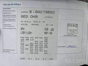 Melns Audi A4 2006 Rīga, ar dzinēja tilpumu 2.00 L un nobraukumu 0 tūkst. km par 4490 €, foto 12 vietnē AUTOMOTO.COM.LV
