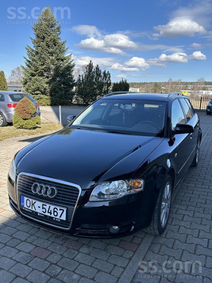 Черный Ауди А4 2007 в Тукумс, объемом двигателя 1.90 л и пробегом 0 тыс. км за 2900 €, фото 1 на AUTOMOTO.COM.LV