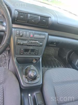Black Audi A4 1996 in Ventspils, with an engine capacity of 1.90 L and mileage of 417 thousand km for 1300 €, photo 7 on AUTOMOTO.COM.LV