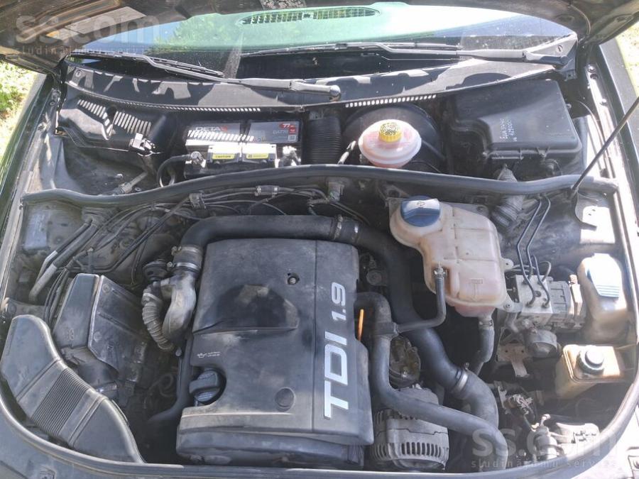 Black Audi A4 1996 in Ventspils, with an engine capacity of 1.90 L and mileage of 417 thousand km for 1300 €, photo 10 on AUTOMOTO.COM.LV