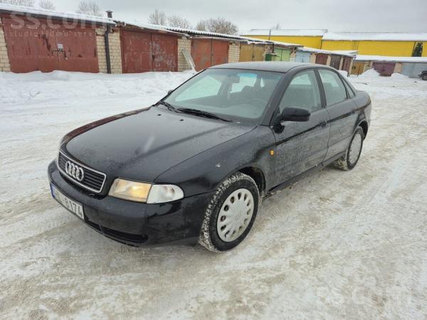 Black Audi A4 1997 in Rezekne, with an engine capacity of 1.60 L and mileage of 310 thousand km for 760 €, photo 1 on AUTOMOTO.COM.LV