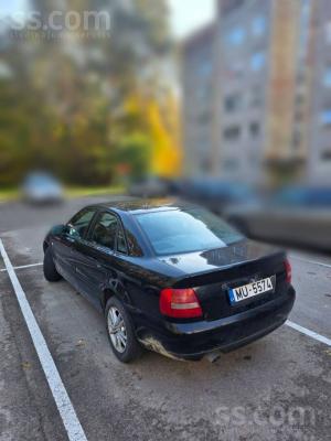 Black Audi A4 1999 in Riga, with an engine capacity of 1.60 L and mileage of 274 thousand km for 1200 €, photo 16 on AUTOMOTO.COM.LV