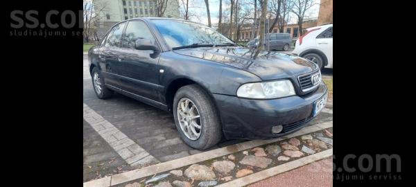 Black Audi A4 1999 in Jelgava, with an engine capacity of 1.90 L and mileage of 445 thousand km for 1100 €, photo 1 on AUTOMOTO.COM.LV