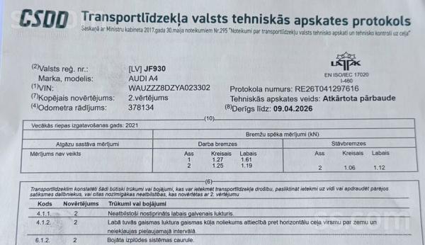 Черный Ауди А4 1999 в Краслава, объемом двигателя 1.60 л и пробегом 378 тыс. км за 550 €, фото 4 на AUTOMOTO.COM.LV