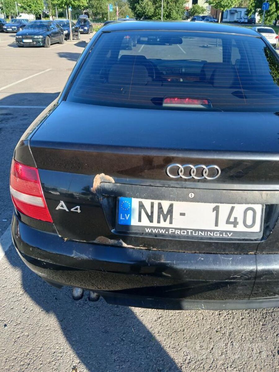 Black Audi A4 2000 in Riga, with an engine capacity of 1.90 L and mileage of 480 thousand km for 500 €, photo 3 on AUTOMOTO.COM.LV