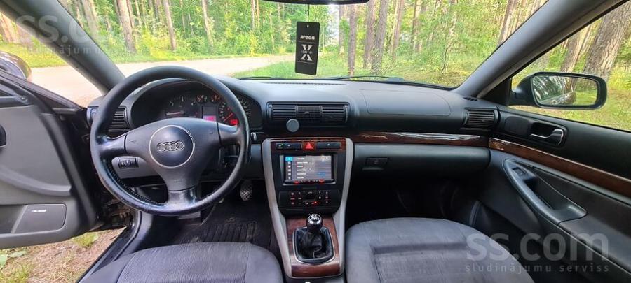 Black Audi A4 2000 in Jurmala, with an engine capacity of 1.90 L and mileage of 491 thousand km for 1300 €, photo 10 on AUTOMOTO.COM.LV