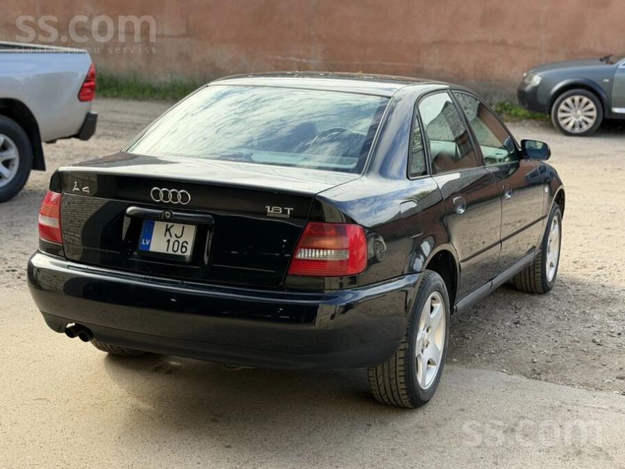 Black Audi A4 2000 in Valka, with an engine capacity of 1.80 L and mileage of 199 thousand km for 3999 €, photo 5 on AUTOMOTO.COM.LV
