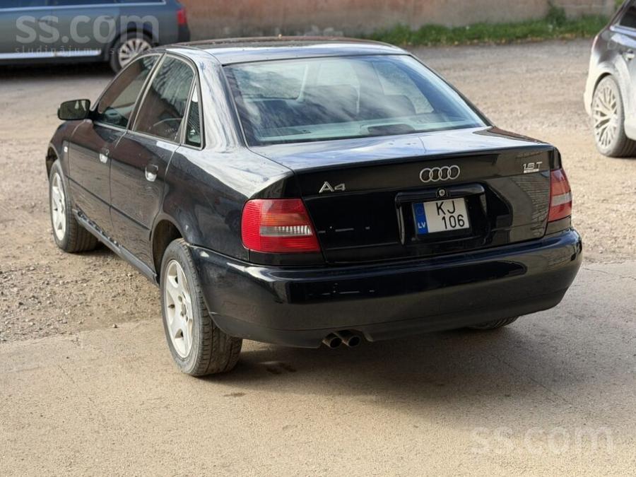 Black Audi A4 2000 in Valka, with an engine capacity of 1.80 L and mileage of 199 thousand km for 3999 €, photo 6 on AUTOMOTO.COM.LV