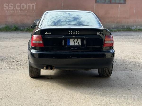 Black Audi A4 2000 in Valka, with an engine capacity of 1.80 L and mileage of 199 thousand km for 3999 €, photo 7 on AUTOMOTO.COM.LV