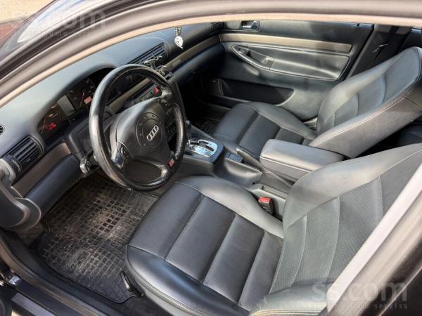 Black Audi A4 2000 in Valka, with an engine capacity of 1.80 L and mileage of 199 thousand km for 3999 €, photo 8 on AUTOMOTO.COM.LV
