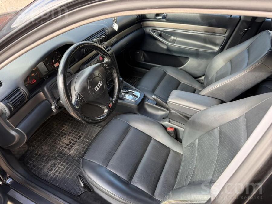Black Audi A4 2000 in Valka, with an engine capacity of 1.80 L and mileage of 199 thousand km for 3999 €, photo 8 on AUTOMOTO.COM.LV