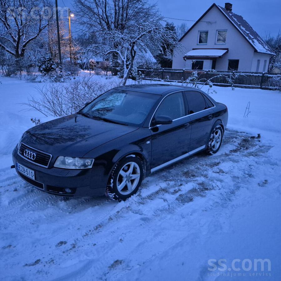 Black Audi A4 2001 in Riga, with an engine capacity of 1.80 L and mileage of 0 thousand km for 2550 €, photo 2 on AUTOMOTO.COM.LV