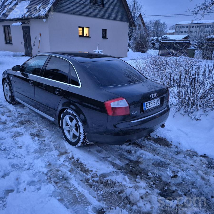 Black Audi A4 2001 in Riga, with an engine capacity of 1.80 L and mileage of 0 thousand km for 2550 €, photo 3 on AUTOMOTO.COM.LV