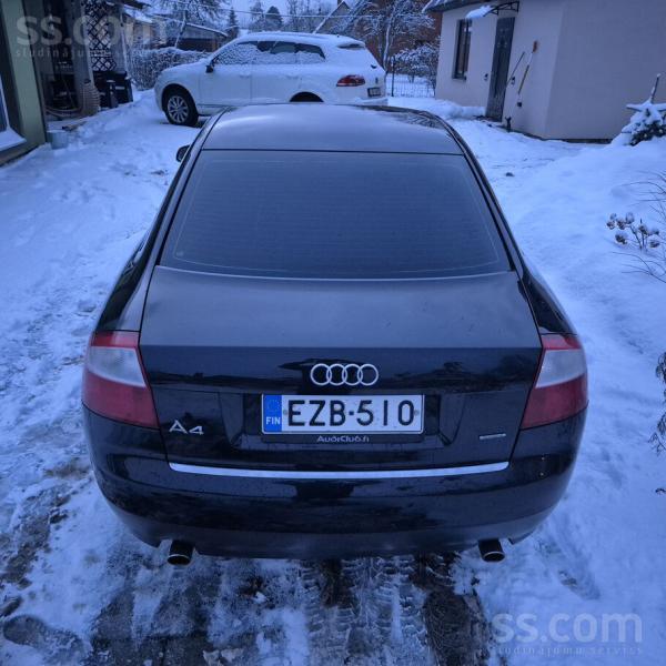 Black Audi A4 2001 in Riga, with an engine capacity of 1.80 L and mileage of 0 thousand km for 2550 €, photo 5 on AUTOMOTO.COM.LV