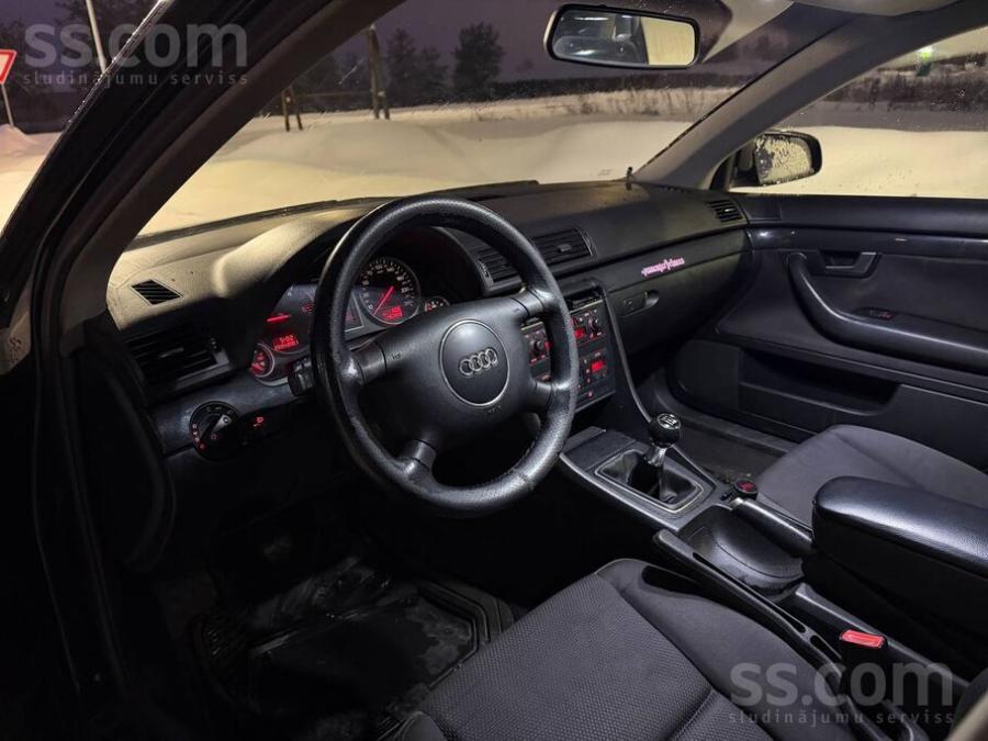 Melns Audi A4 2001 Daugavpils, ar dzinēja tilpumu 1.90 L un nobraukumu 400 tūkst. km par 1500 €, foto 7 vietnē AUTOMOTO.COM.LV