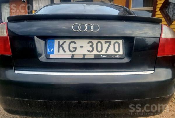 Черный Ауди А4 2001 в Алуксне, объемом двигателя 1.90 л и пробегом 0 тыс. км за 1500 €, фото 1 на AUTOMOTO.COM.LV
