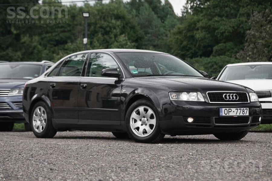 Black Audi A4 2001 in Riga, with an engine capacity of 1.90 L and mileage of 370 thousand km for 2990 €, photo 3 on AUTOMOTO.COM.LV