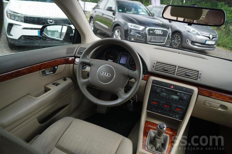 Black Audi A4 2001 in Riga, with an engine capacity of 1.90 L and mileage of 370 thousand km for 2990 €, photo 10 on AUTOMOTO.COM.LV