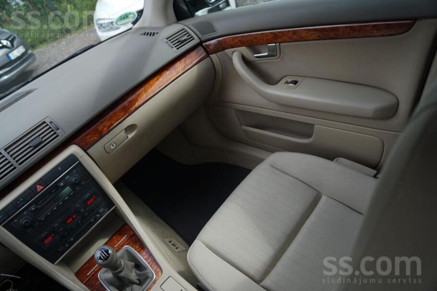 Black Audi A4 2001 in Riga, with an engine capacity of 1.90 L and mileage of 370 thousand km for 2990 €, photo 12 on AUTOMOTO.COM.LV