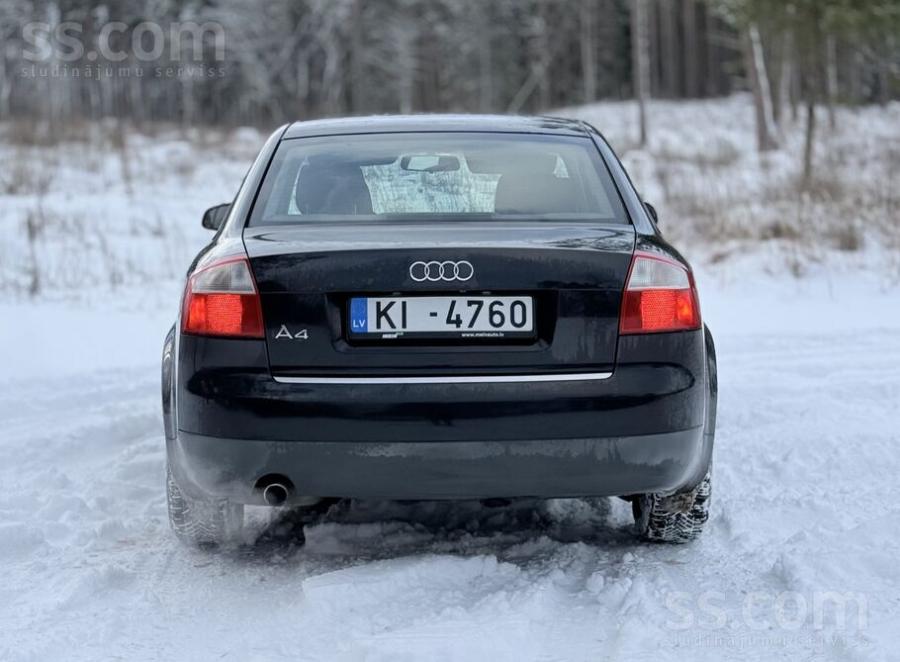 Melns Audi A4 2002 Kuldīga, ar dzinēja tilpumu 2.00 L un nobraukumu 303 tūkst. km par 1359 €, foto 5 vietnē AUTOMOTO.COM.LV