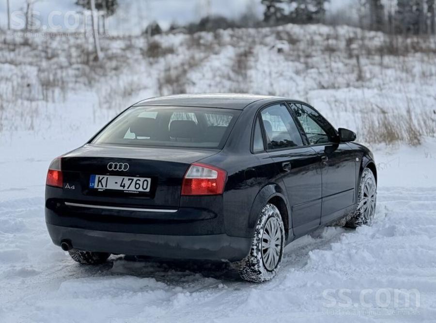 Melns Audi A4 2002 Kuldīga, ar dzinēja tilpumu 2.00 L un nobraukumu 303 tūkst. km par 1359 €, foto 6 vietnē AUTOMOTO.COM.LV